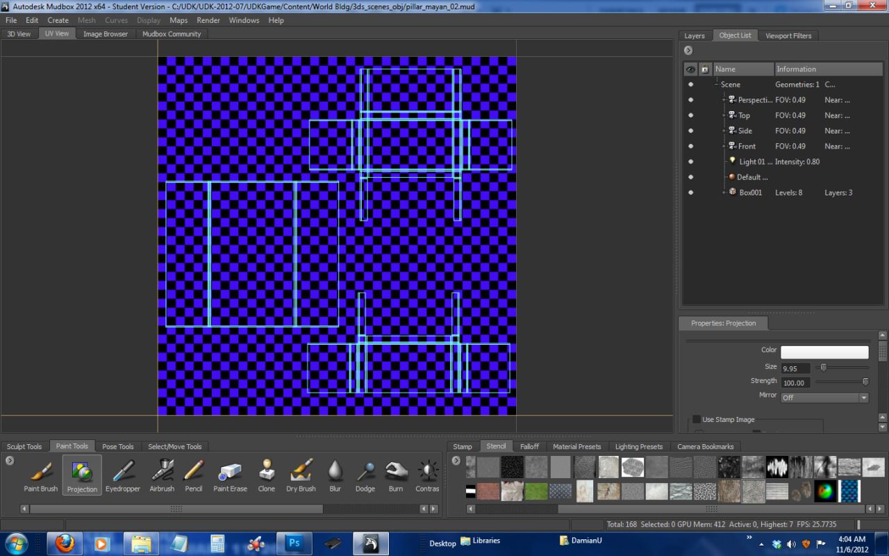 Super Mudbox painting problems — polycount